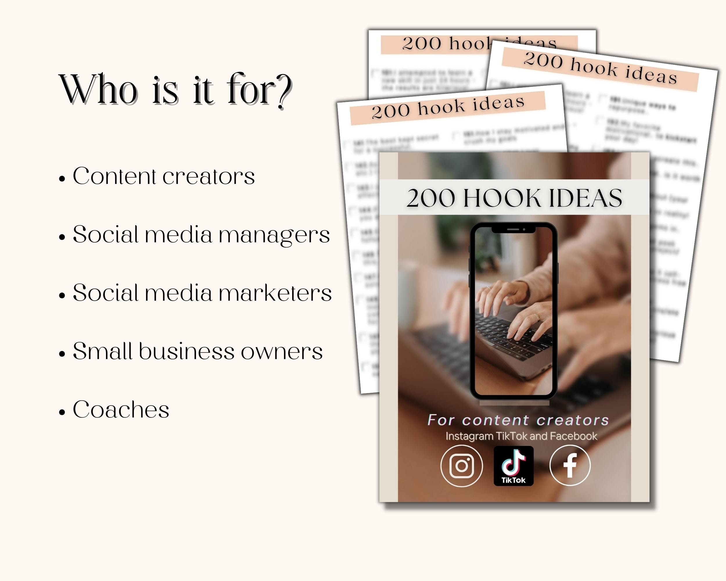 200 Hooks for Social Media Content Creation | Hook Ideas | Instagram ...