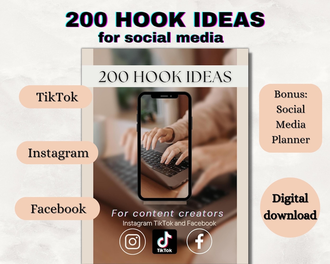200 Hooks for Social Media Content Creation | Hook Ideas | Instagram ...