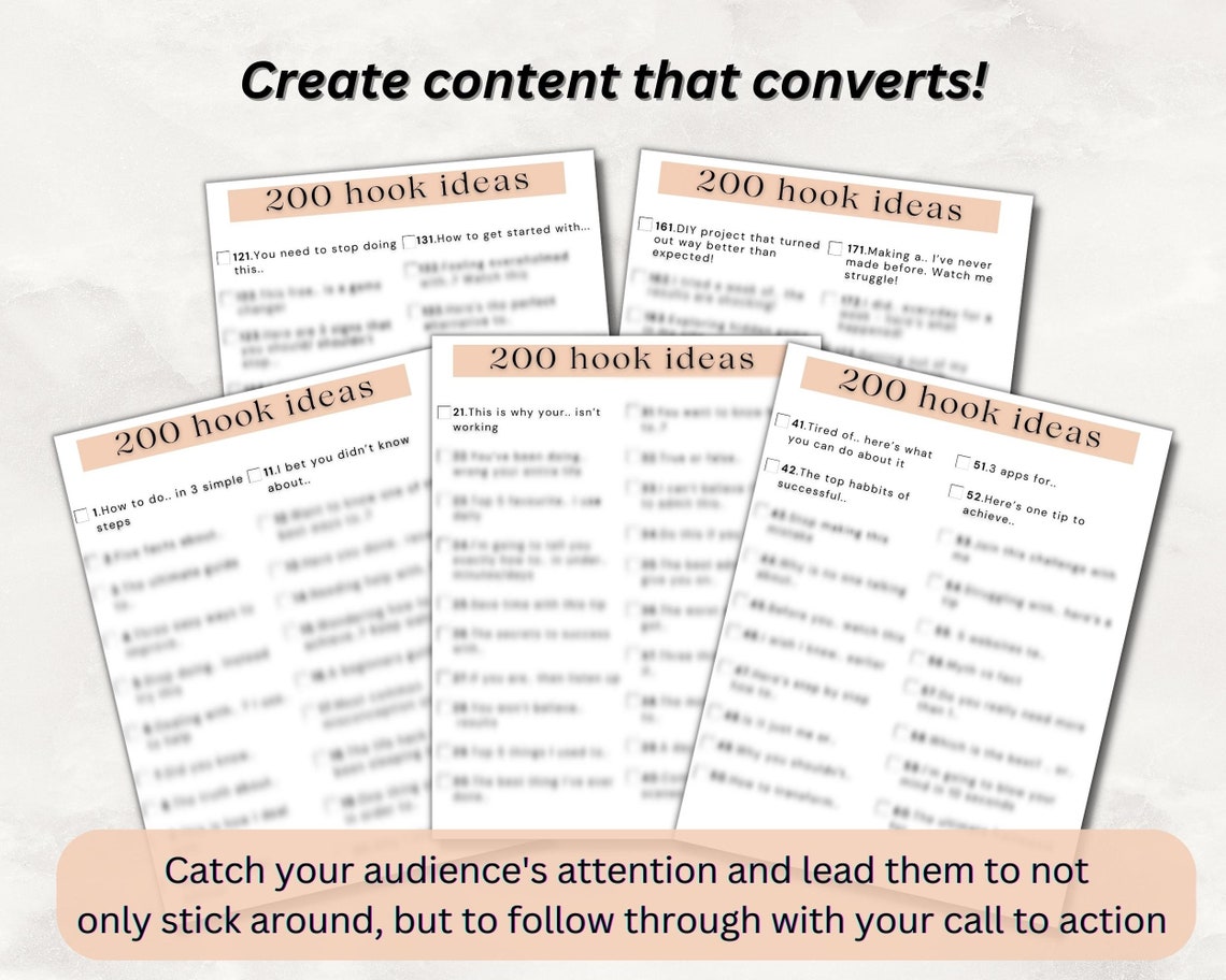 200 Hooks for Social Media Content Creation | Hook Ideas | Instagram ...