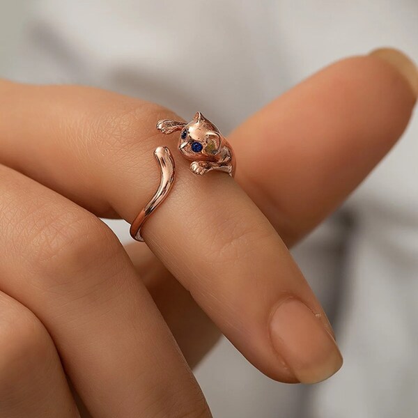 Cat Ring - Etsy