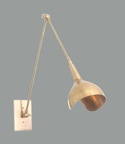 Raw Brass Round Kitchen Wall Fixture Mid Century Lighting - Etsy Canada