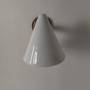 One Piece Matt White Modern Wall Sconce Mid Century Wall Sconce Italian ...