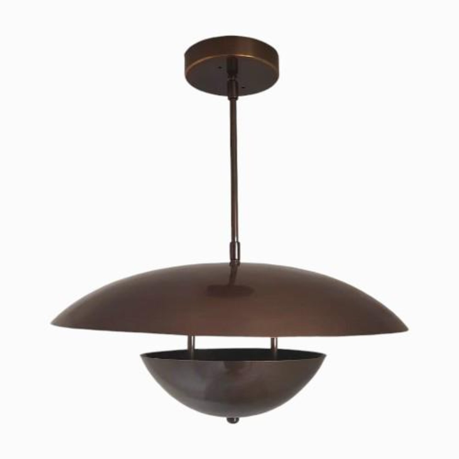 One Light Modern Ceiling Brass Fixture Light Brass Antique - Sputnik ...