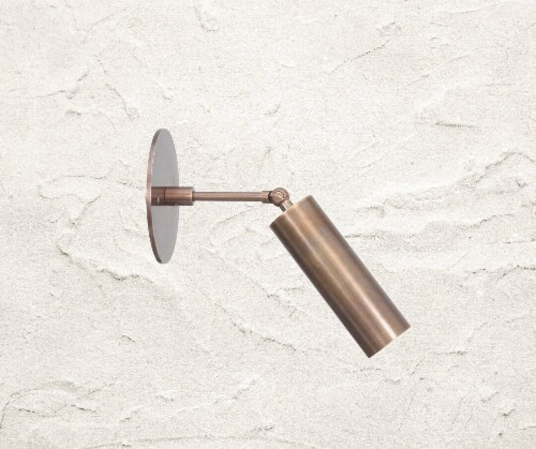 One Piece Antique Brass Pipe Sconce Mid Century Lighting Sputnik Lights ...