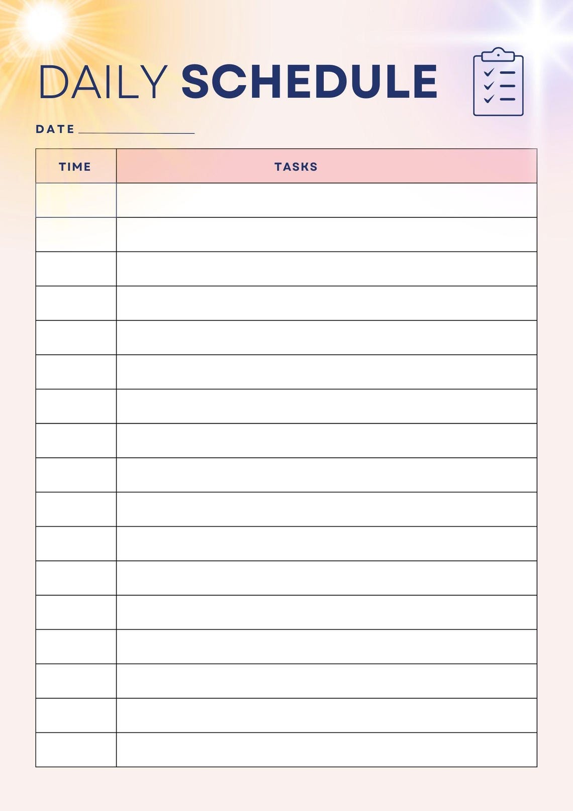 Teacher's Daily Schedule Planner - Etsy