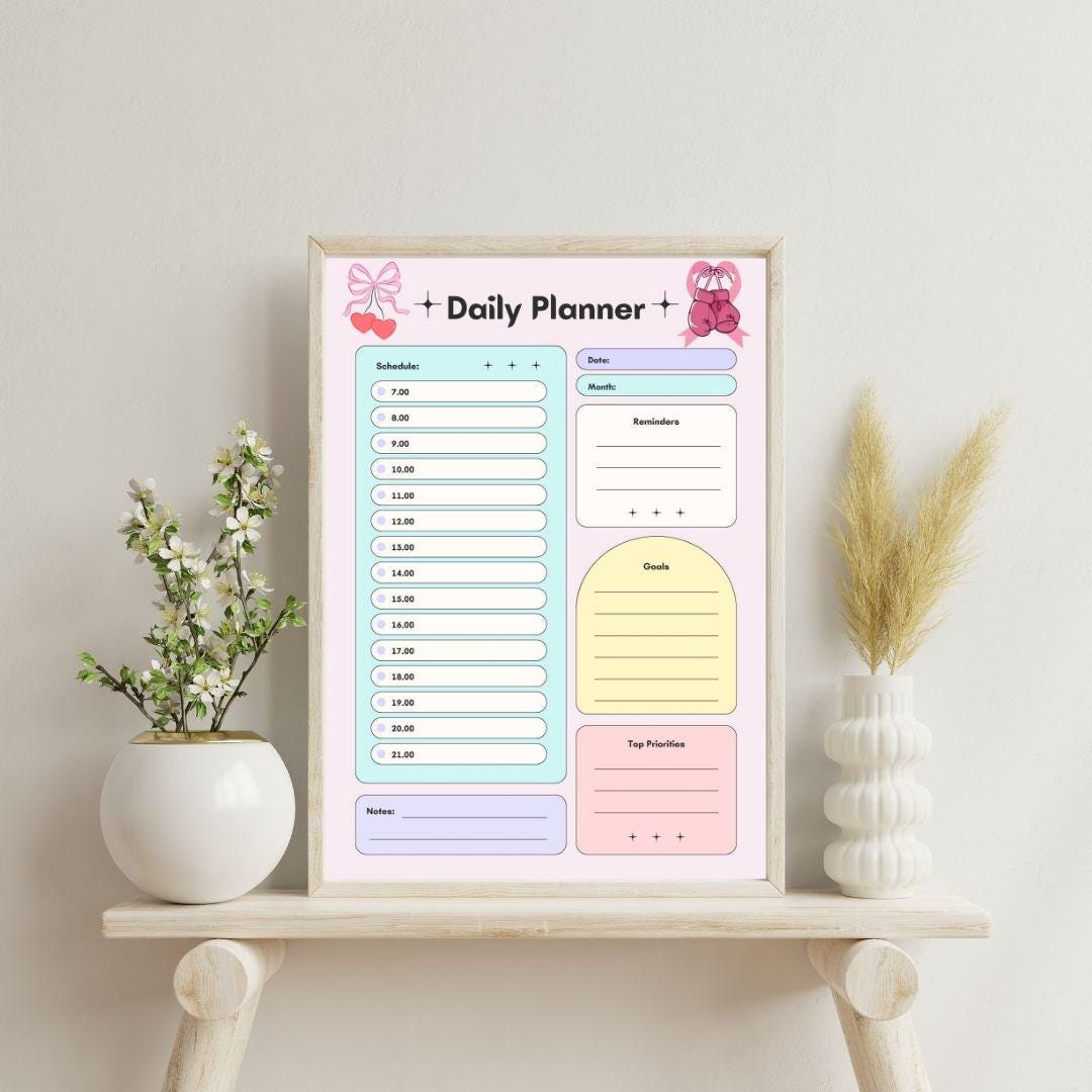 Daily Planner - Etsy