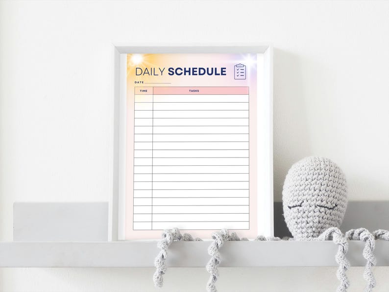Teacher's Daily Schedule Planner - Etsy