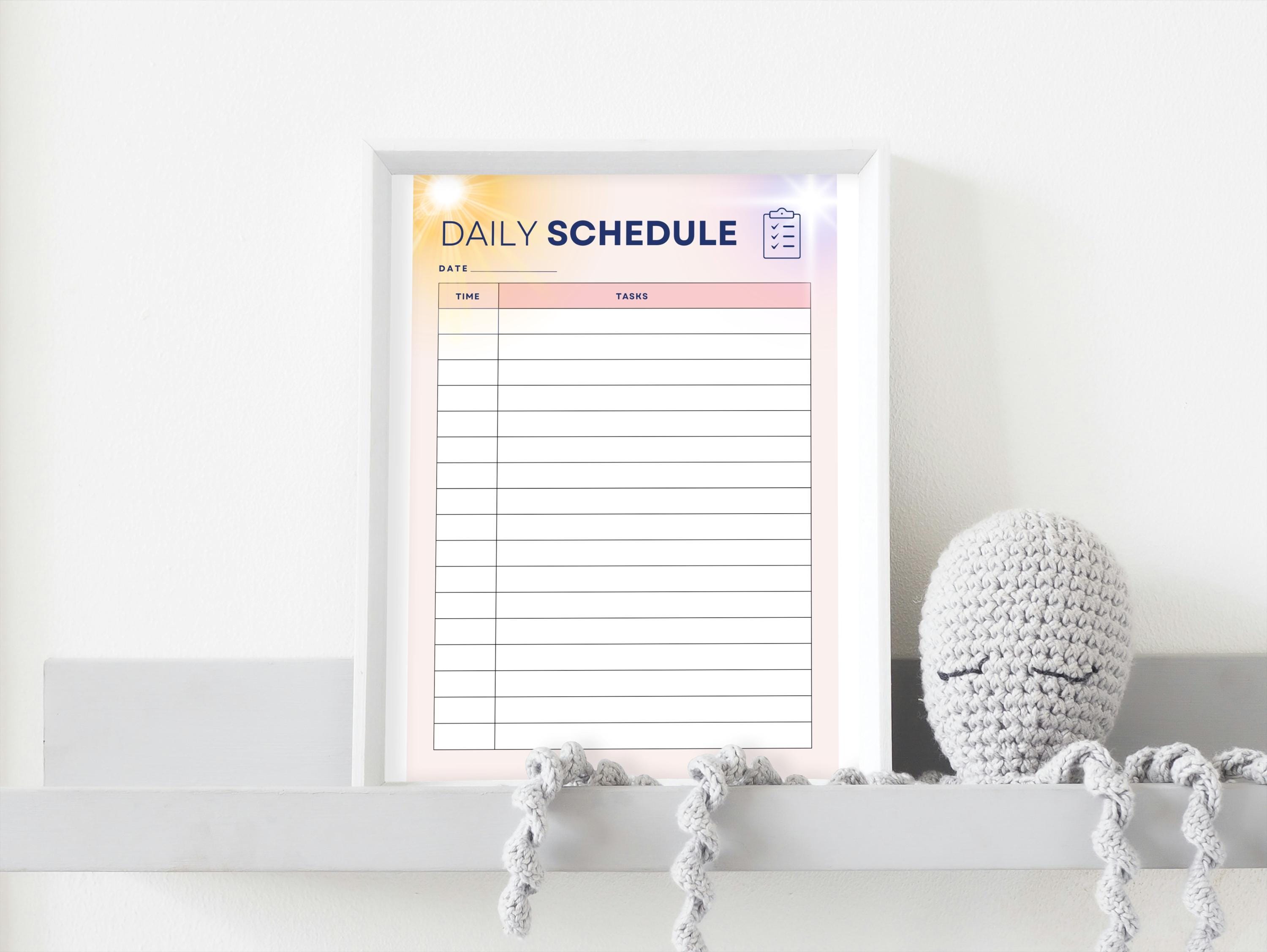 Teacher's Daily Schedule Planner - Etsy