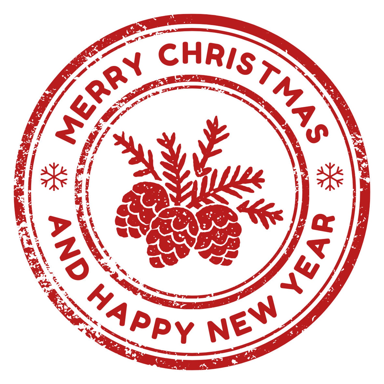 Red and White Minimalist Christmas Circle Sticker - Etsy