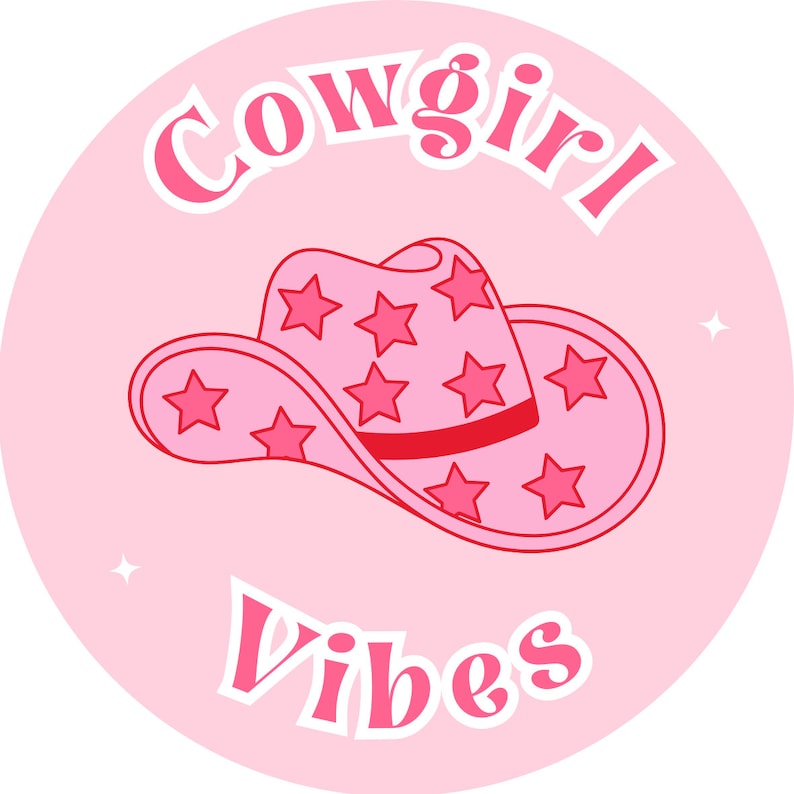 Cowgirl Vibes Sticker - Etsy