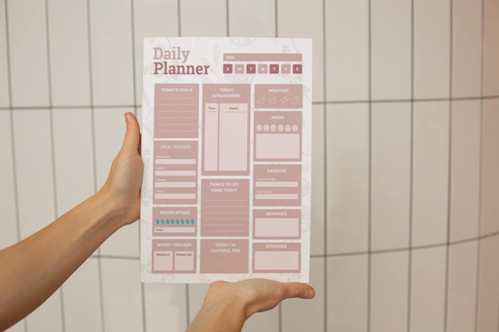 Simple Daily Schedule Planner - Etsy