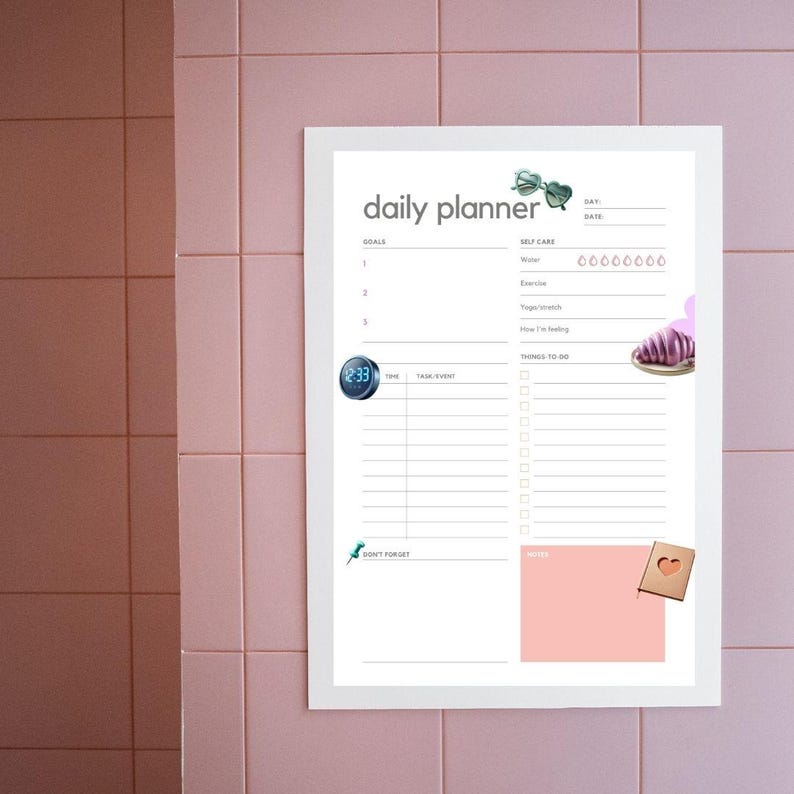 Iconic Daily Planner With Great Visuals - Etsy
