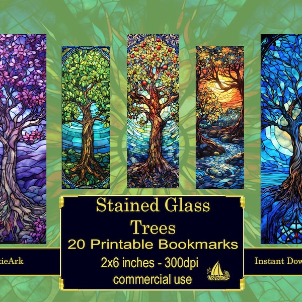 Stained Glass Tree Silhouette - Etsy