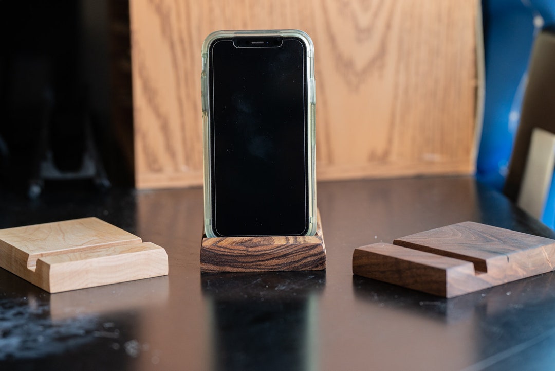 Hardwood Phone Stand, Gift for Any Occasion, Horizontal and Vertical ...