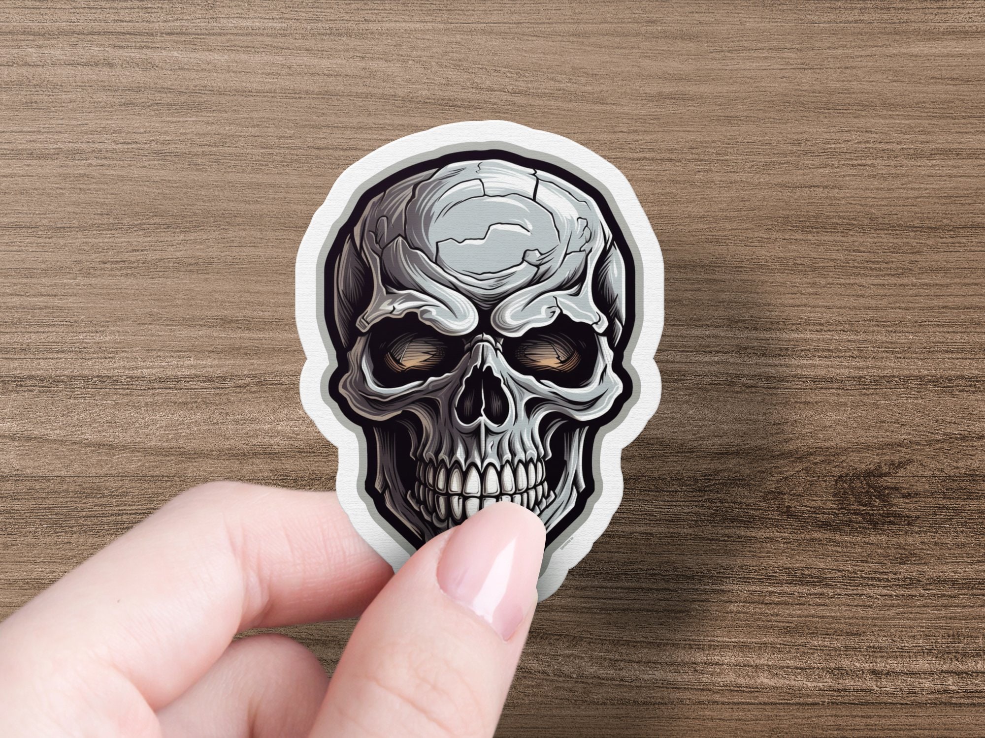 Skull Stickers, Skull Decal, Skull Car Decal, Skull Vinyl Sticker, Bike ...