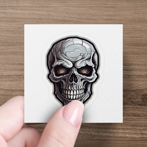 Skull Bike Stickers - Etsy