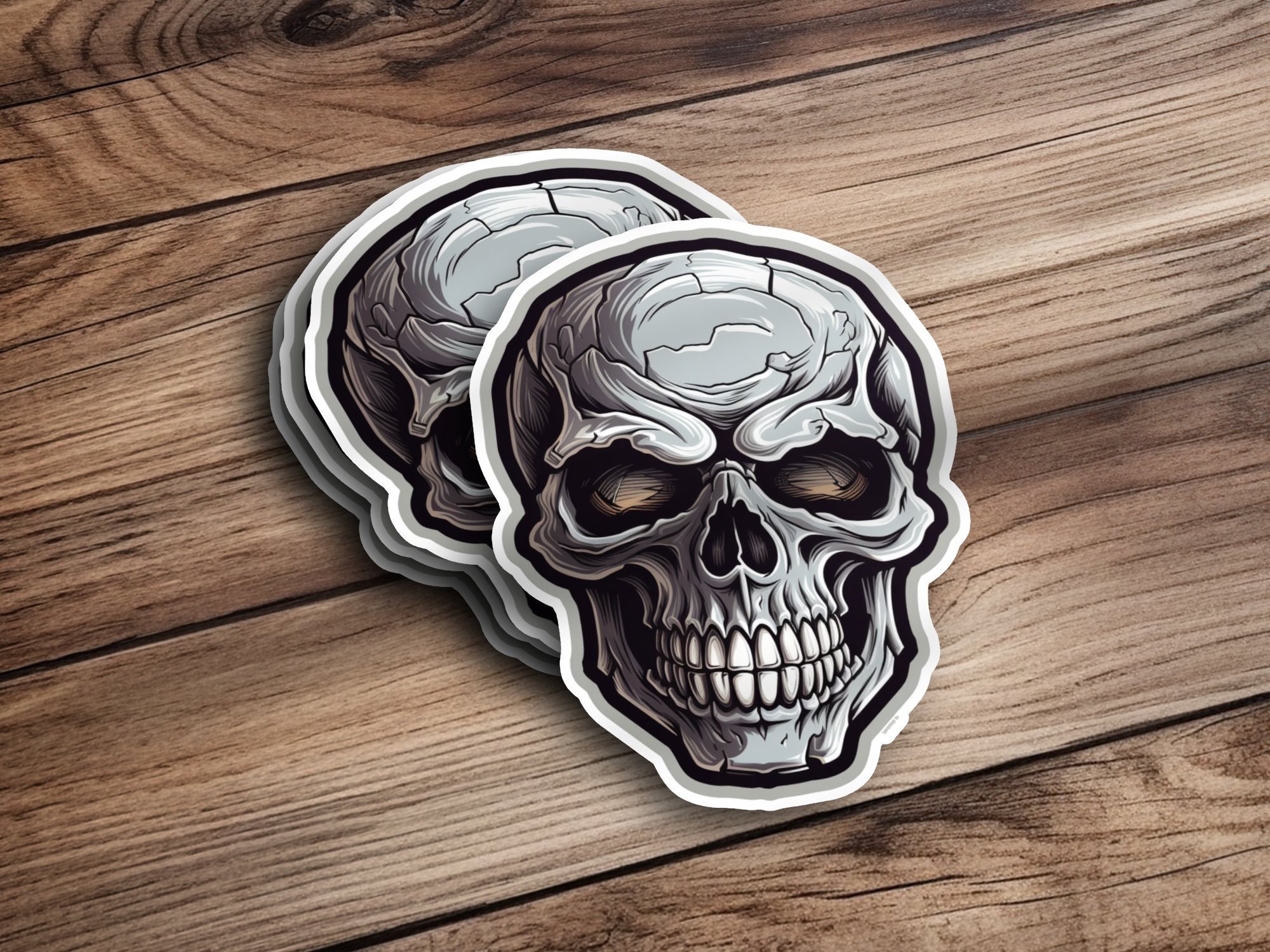Skull Stickers, Skull Decal, Skull Car Decal, Skull Vinyl Sticker, Bike ...