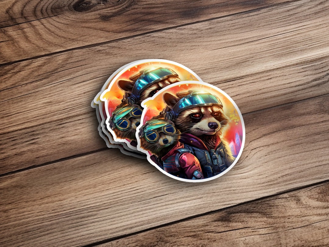 Raccoon Sticker Raccoon Gift Raccoon Fan Gift Raccoon Lover - Etsy