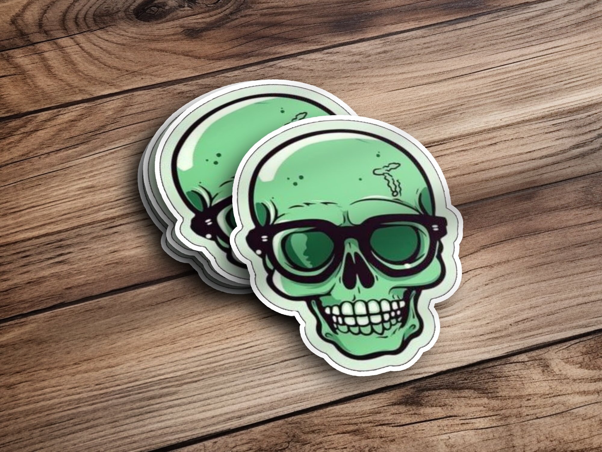 Skull Sticker Skull & Rose Skull Car Decal Skull Bumper - Etsy