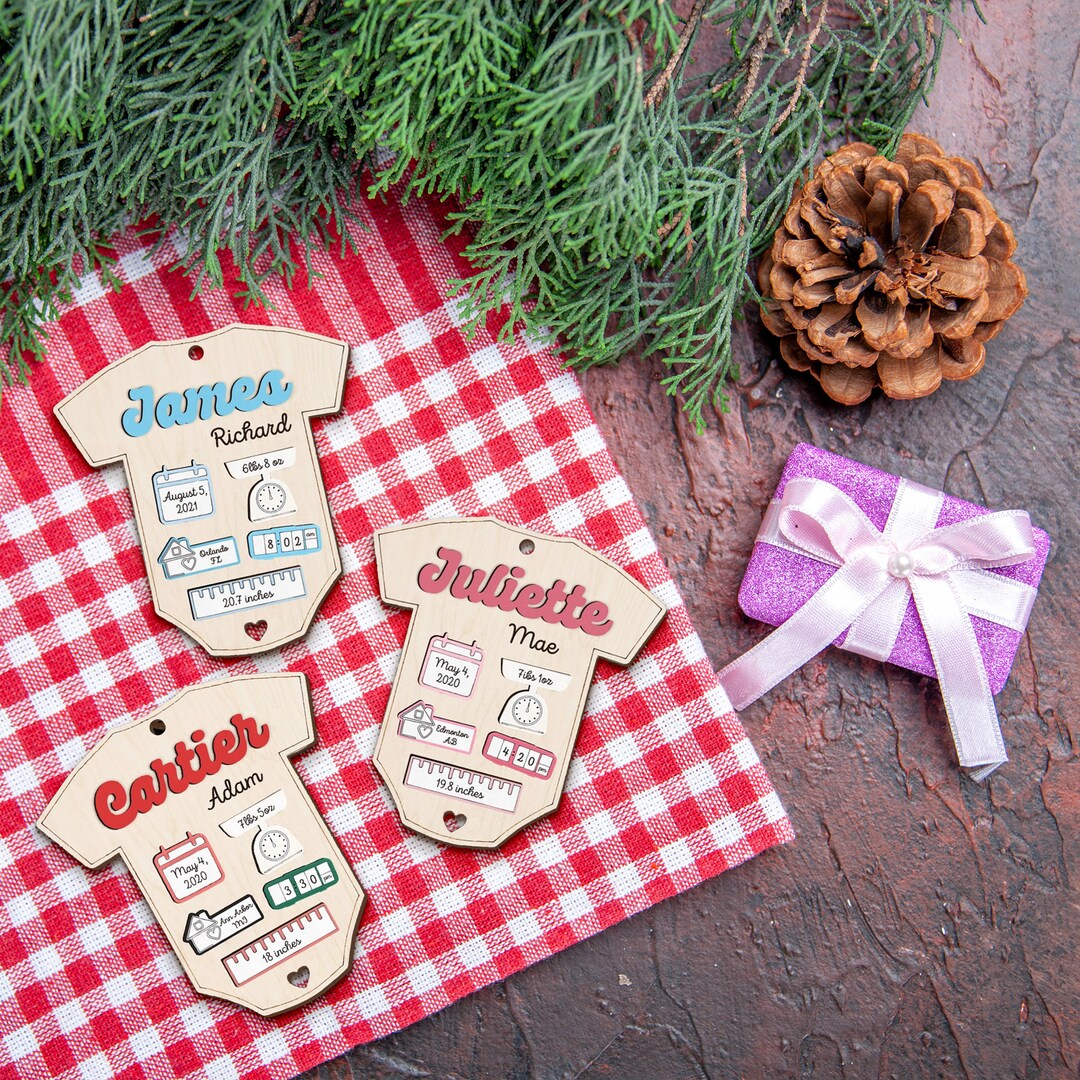 Personalized New Baby Keepsake Ornament 2023 Christmas Gift - Etsy