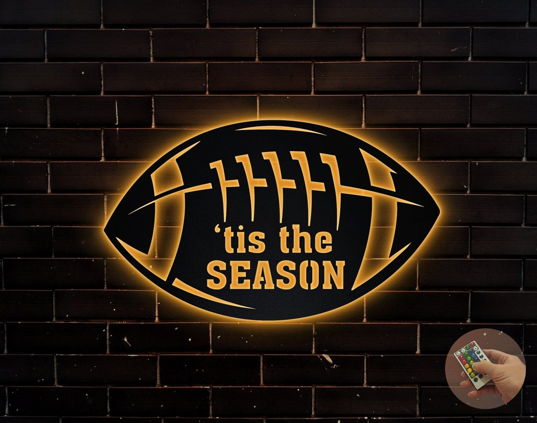 Fall Football Sign Tis the Season Football Decor Fall Signs - Etsy