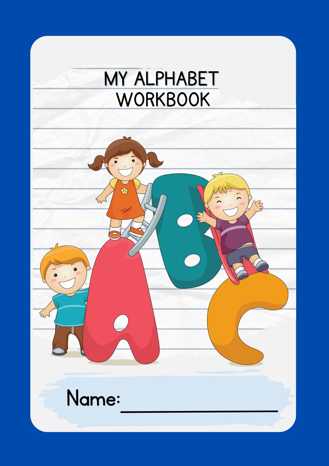 110 Printable Pages My Alphabet Workbook A-Z Worksheets for - Etsy