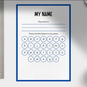 110 Printable Pages My Alphabet Workbook A-Z Worksheets for Preschool ...