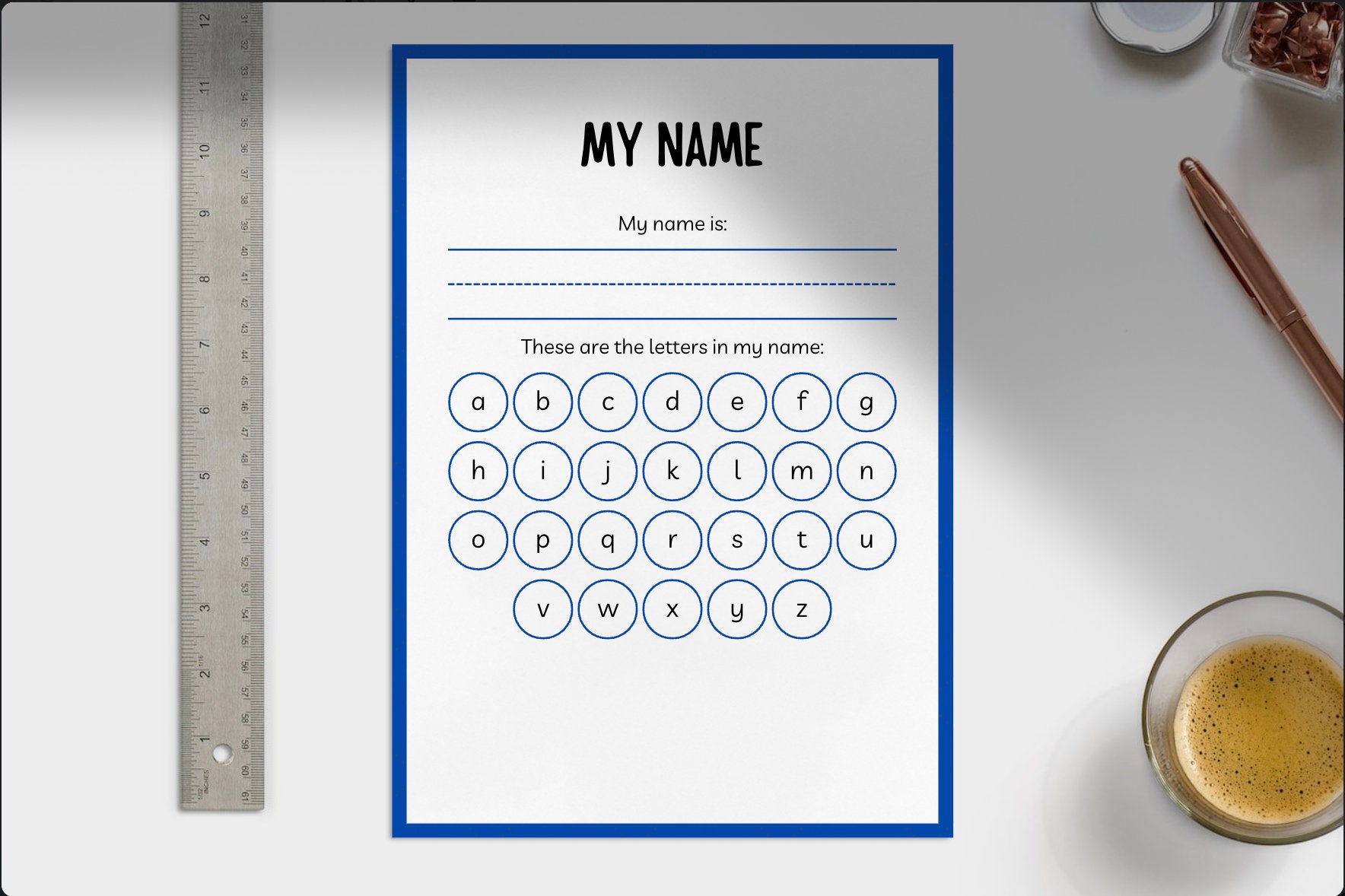 110 Printable Pages My Alphabet Workbook A-Z Worksheets for Preschool ...