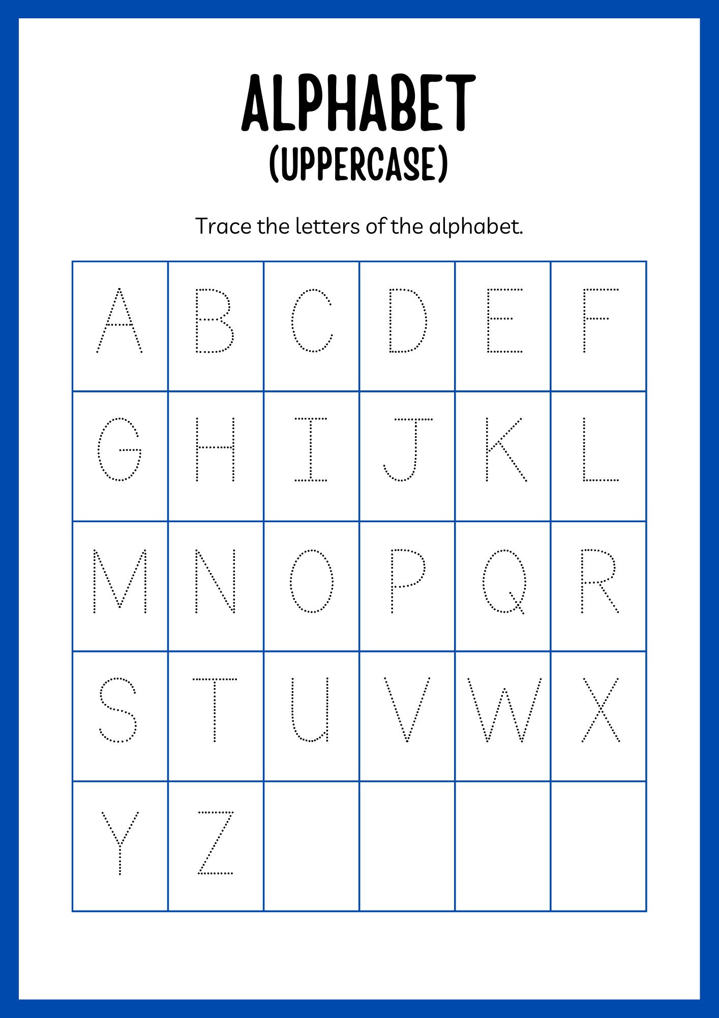 110 Printable Pages My Alphabet Workbook A-Z Worksheets for Preschool ...