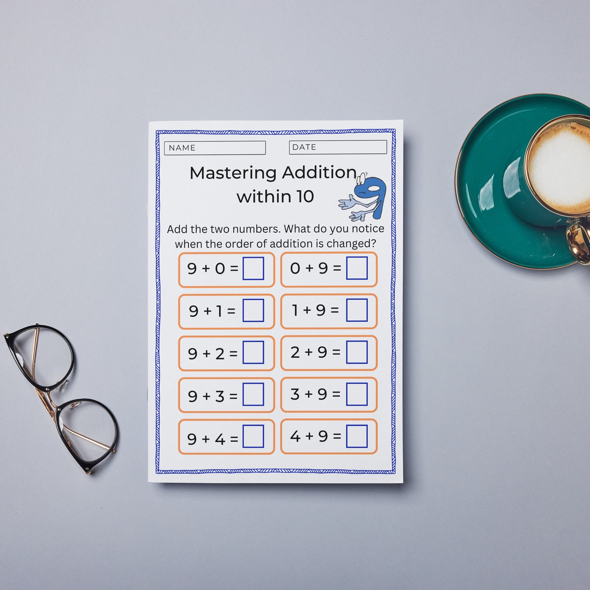 Mastering Addition Within 10/ 20 Printable Worksheets/ Pre-school ...