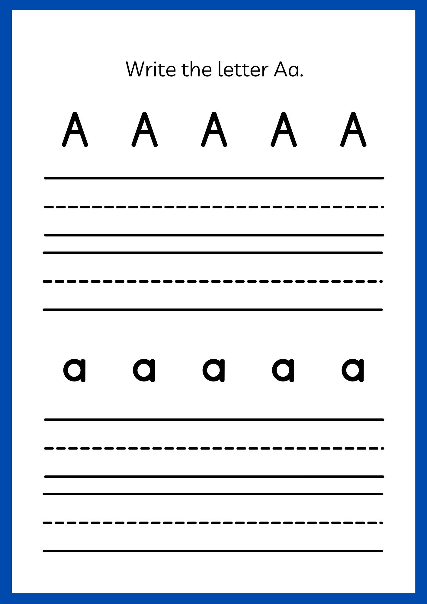 110 Printable Pages My Alphabet Workbook A-Z Worksheets for Preschool ...