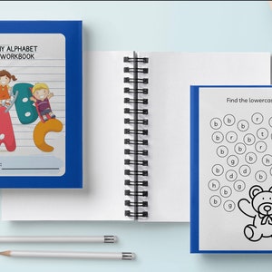 110 Printable Pages My Alphabet Workbook A-Z Worksheets for Preschool ...