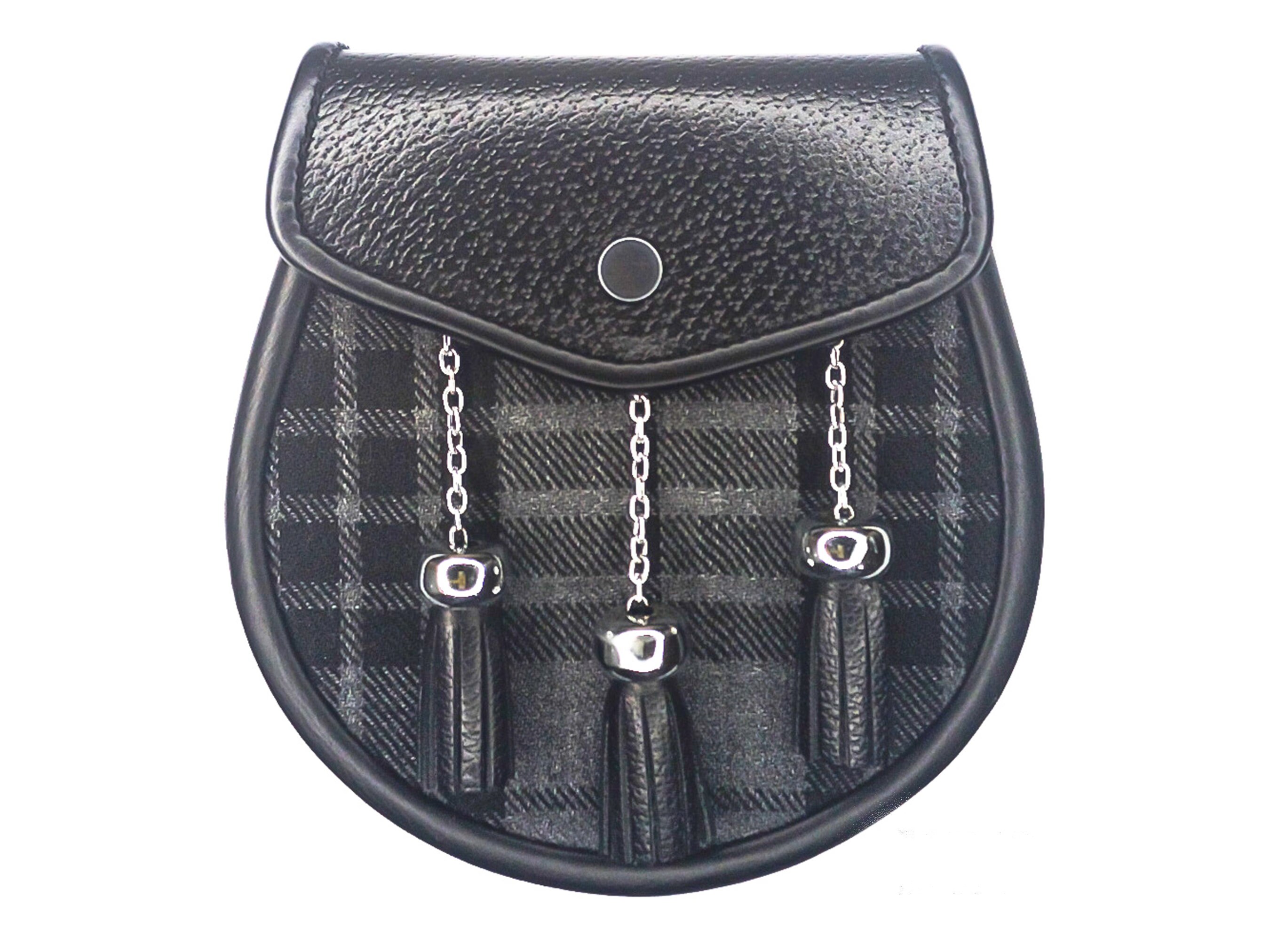 Faux Leather Sporran Medieval Scottish Sporran Pouch - 7.5x6.5 Faux ...
