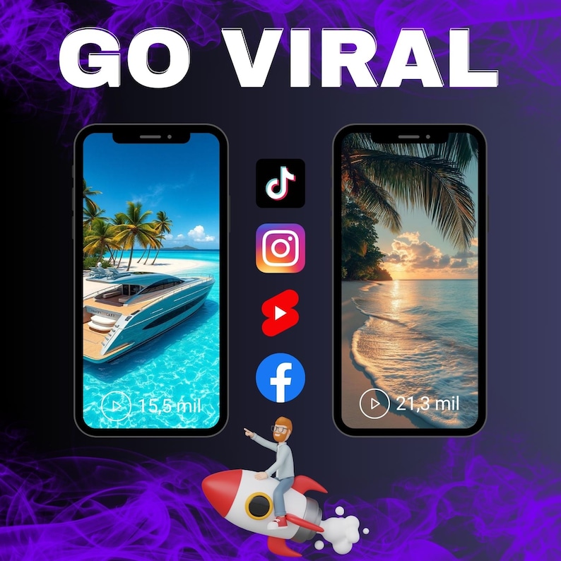 Beach & Chill 4K Videos | Social Media Reels, Shorts (digital Download) - Etsy