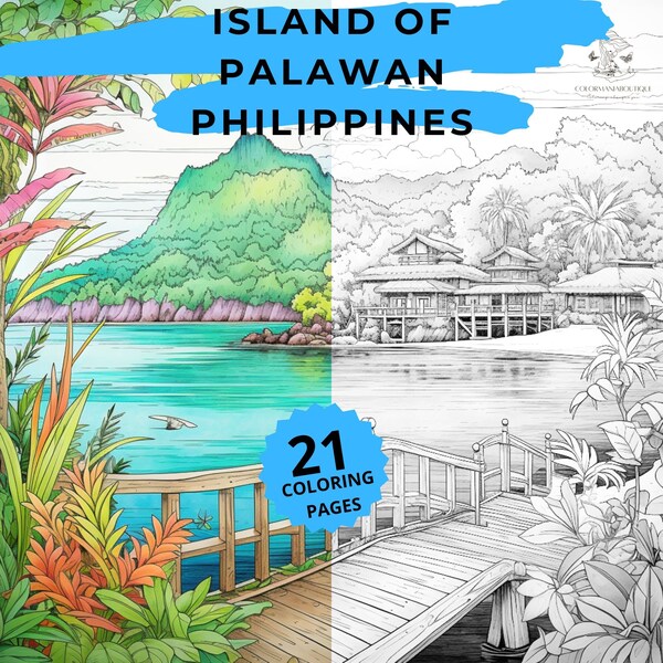 Philippines Coloring Book - Etsy