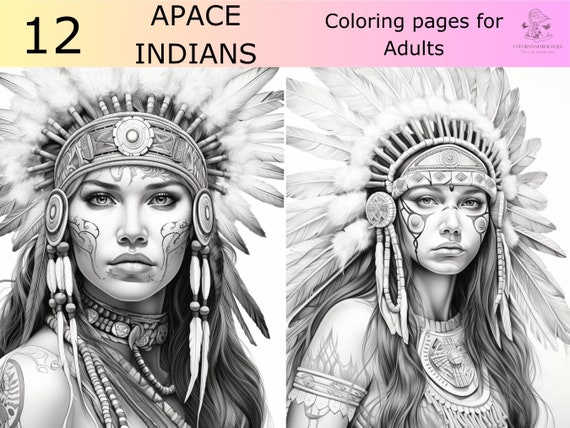 Apache Indians Coloring Pages