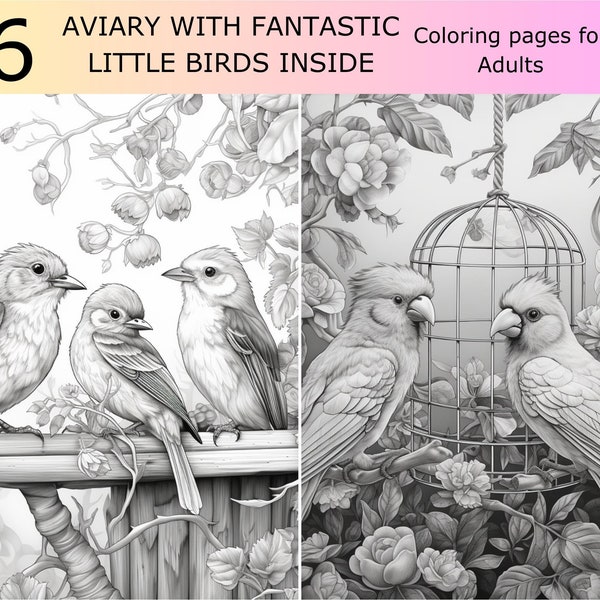Birds Aviary - Etsy