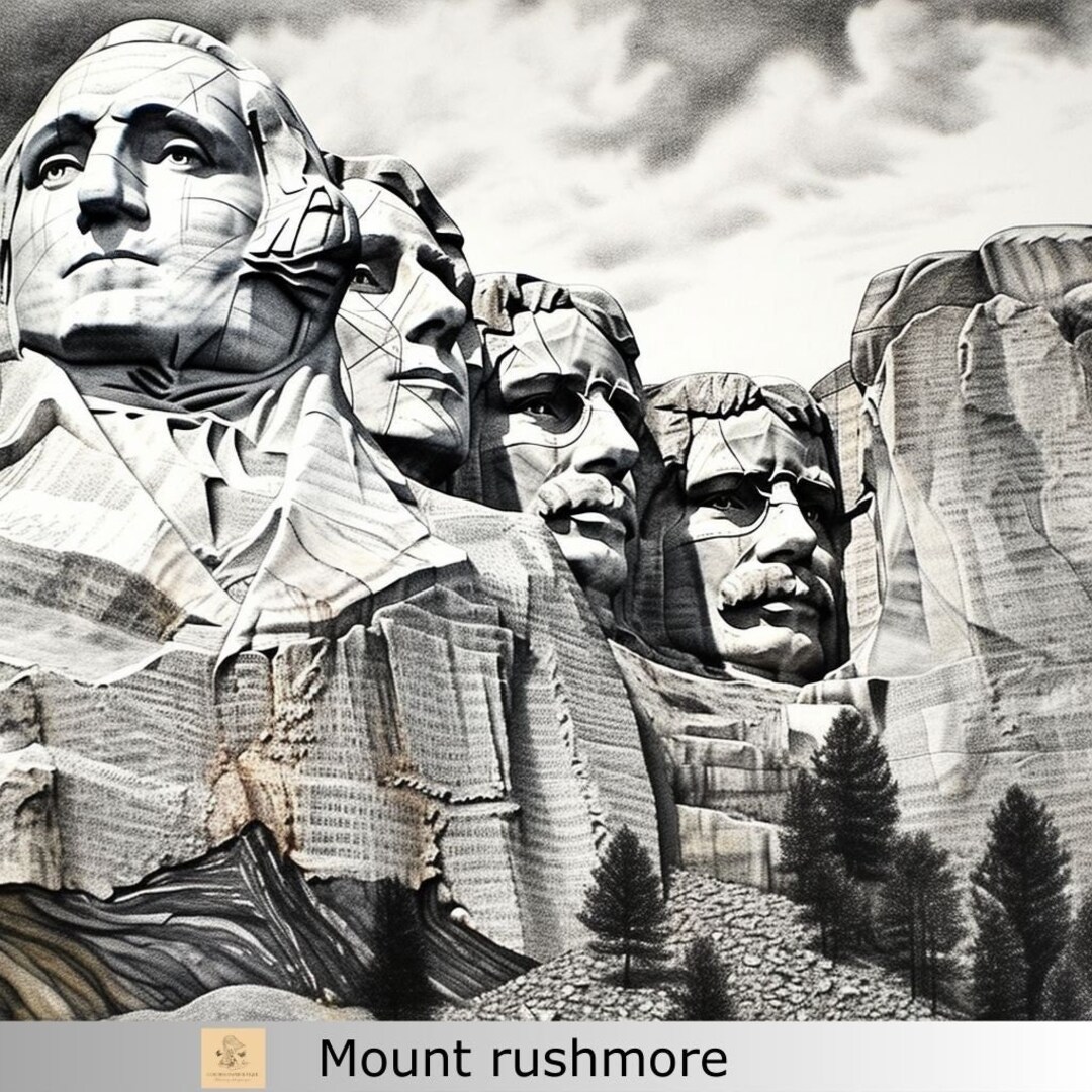 Free Coloring Pages Of Mount Rushmore
