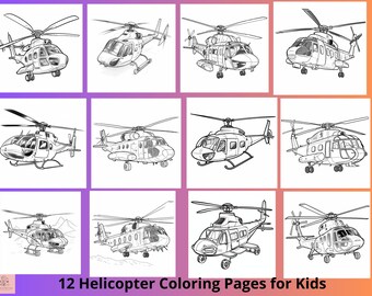 Military Helicopter Coloring Pages