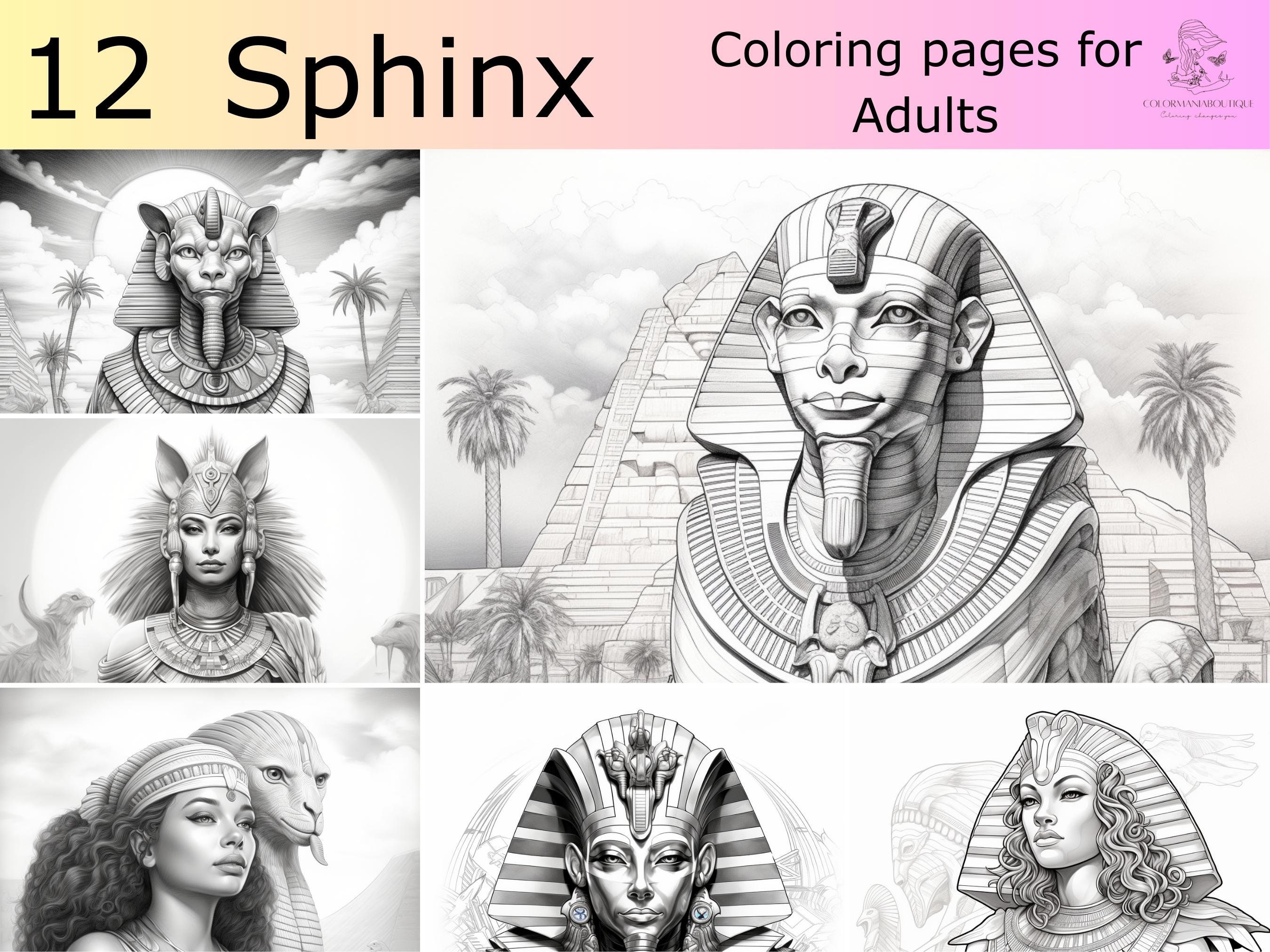 Sphinx Coloring Page