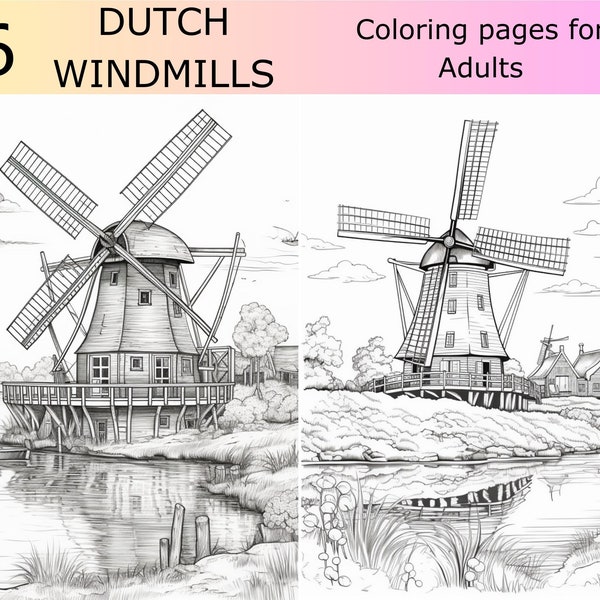 Dutch Windmills - Etsy