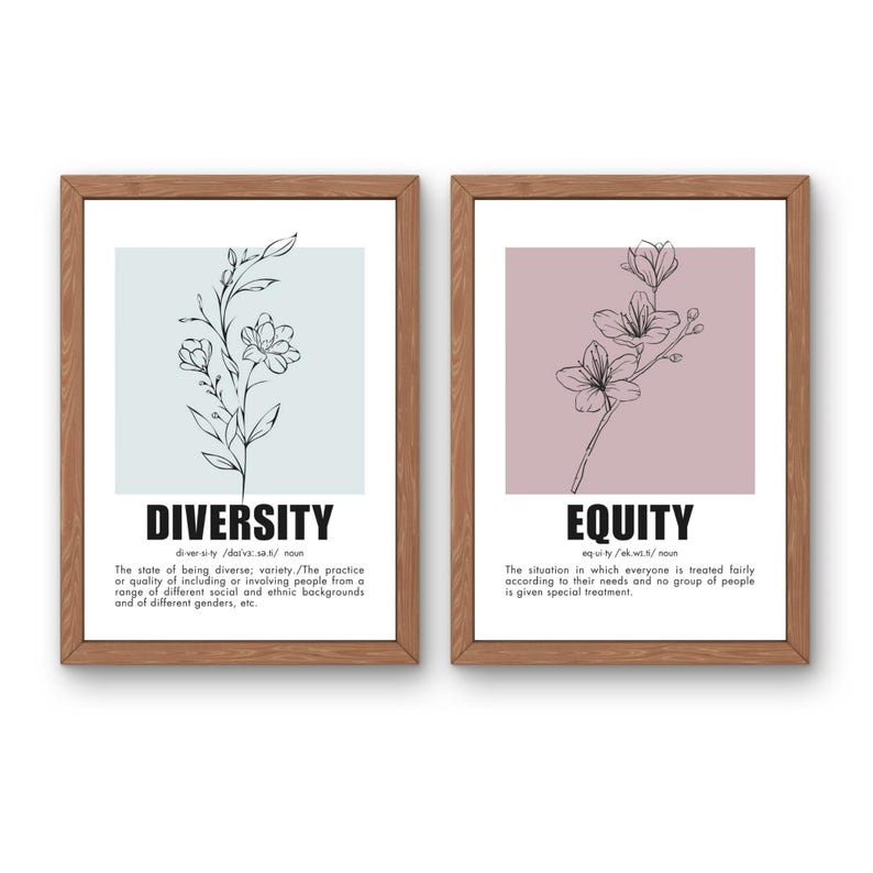 Diversity Matters Printable Poster Set: Inclusion Art for Counselor ...