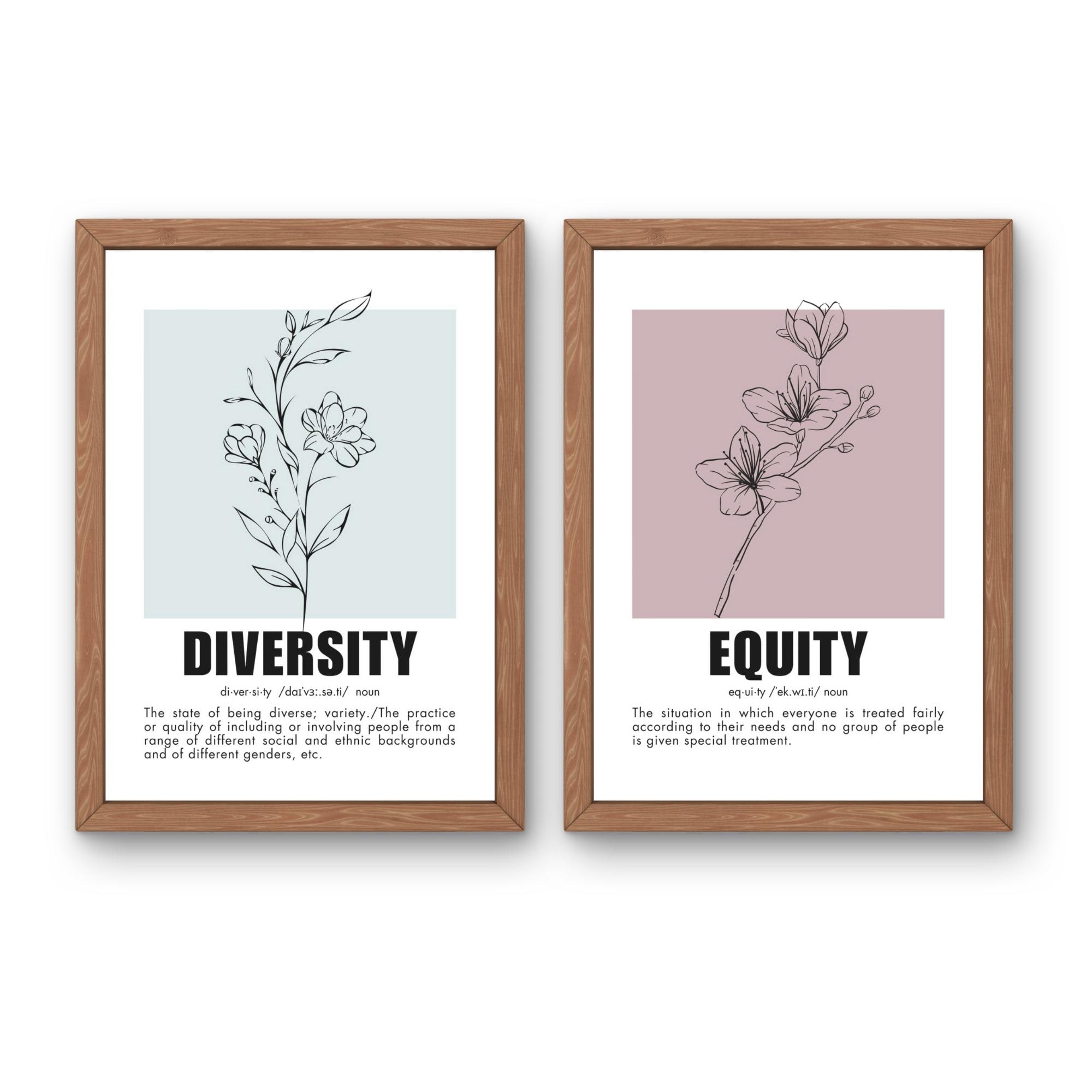 Diversity Matters Printable Poster Set: Inclusion Art for Counselor ...