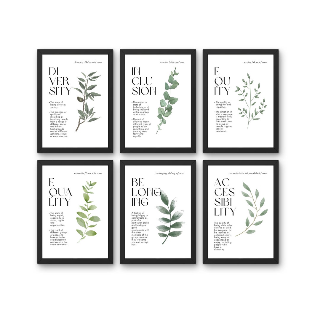 Inclusion Matters Wall Art Printable, Diversity Advocacy Decor ...
