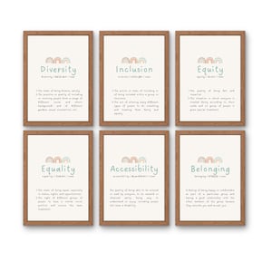 Classroom Diversity Posters. Inclusive Boho Decor - Social Work ...
