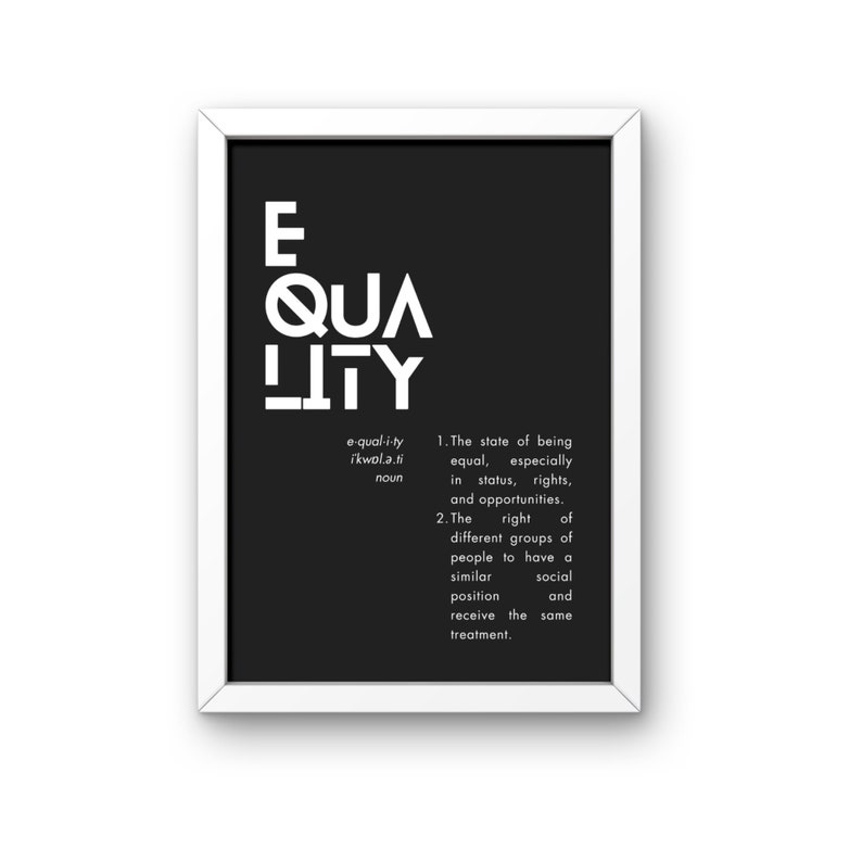 Equity Definition Black Background Minimalist Printable Office ...