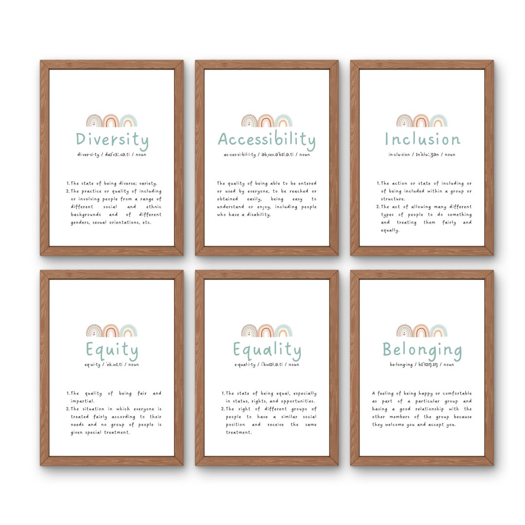 Inclusive Classroom Boho Decor. Diversity Printable Wall Art, Social ...