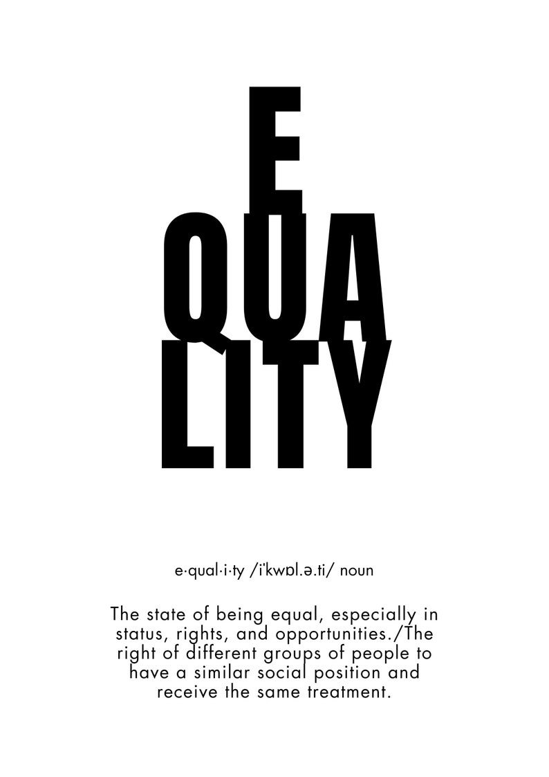 Diverse Equity Printable Art Set Minimalist Posters for Counselor ...