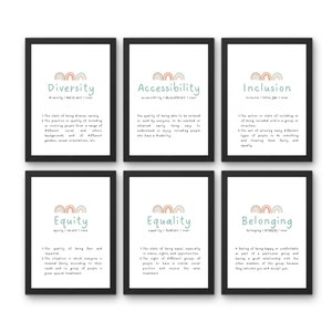 Inclusive Classroom Boho Decor. Diversity Printable Wall Art, Social ...