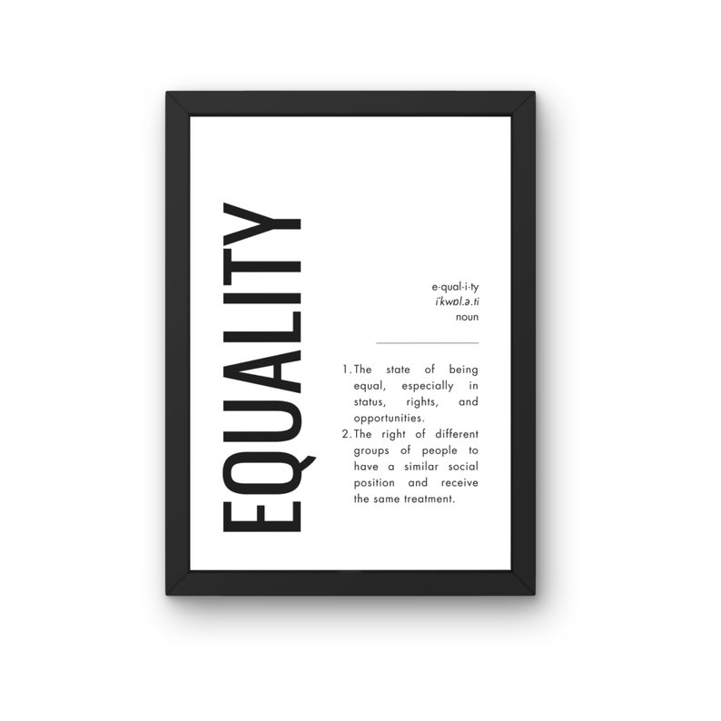Minimalist Inclusion & Equity Art Printable Social Worker Gift ...